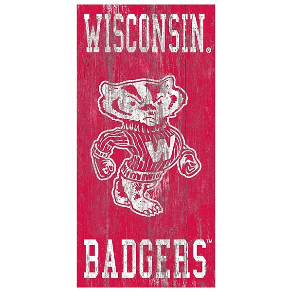 Wisconsin Badgers Heritage Logo Wall Sign