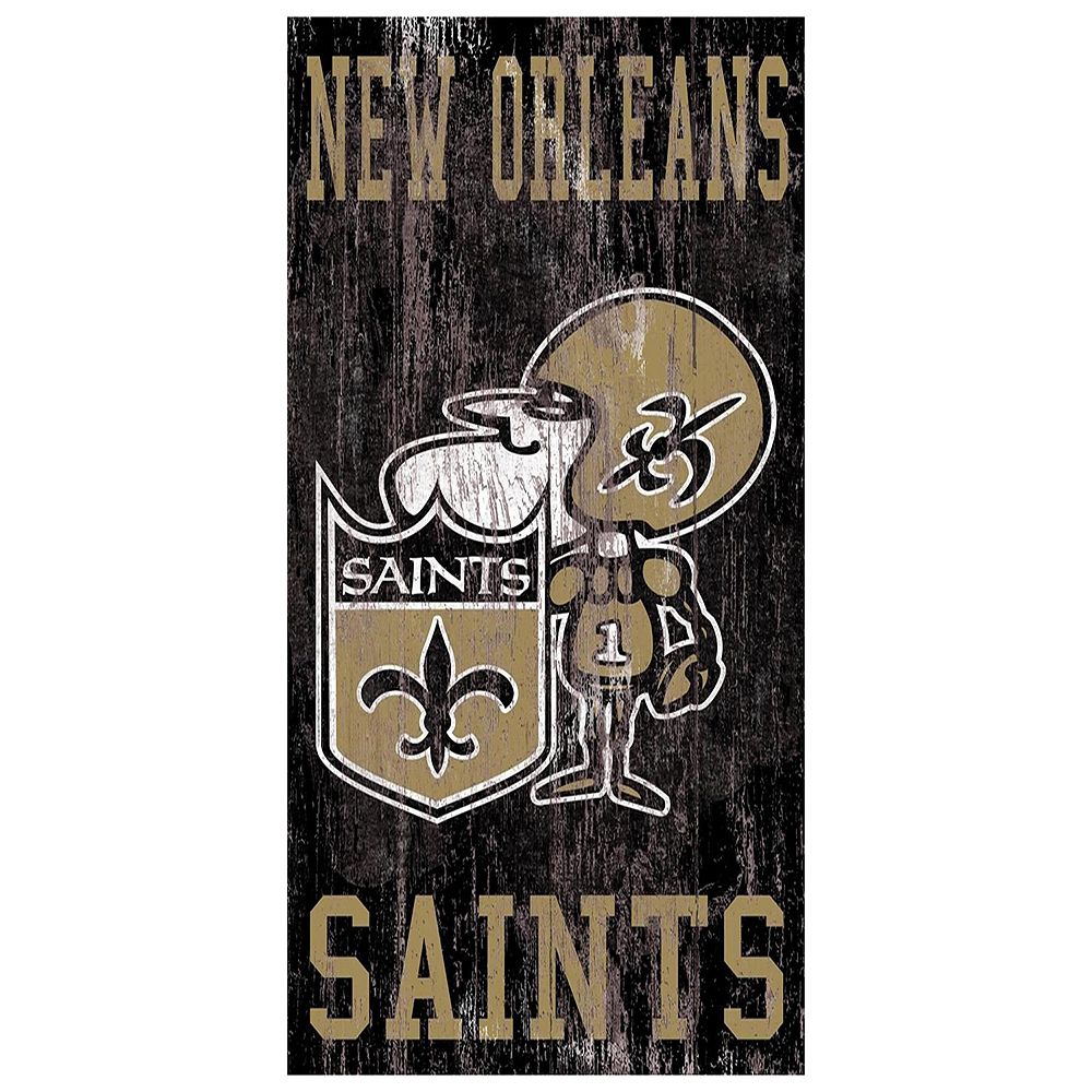 New Orleans Saints Heritage Logo Wall Sign