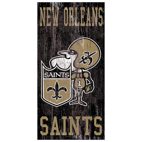 New Orleans Saints Heritage Logo Wall Sign