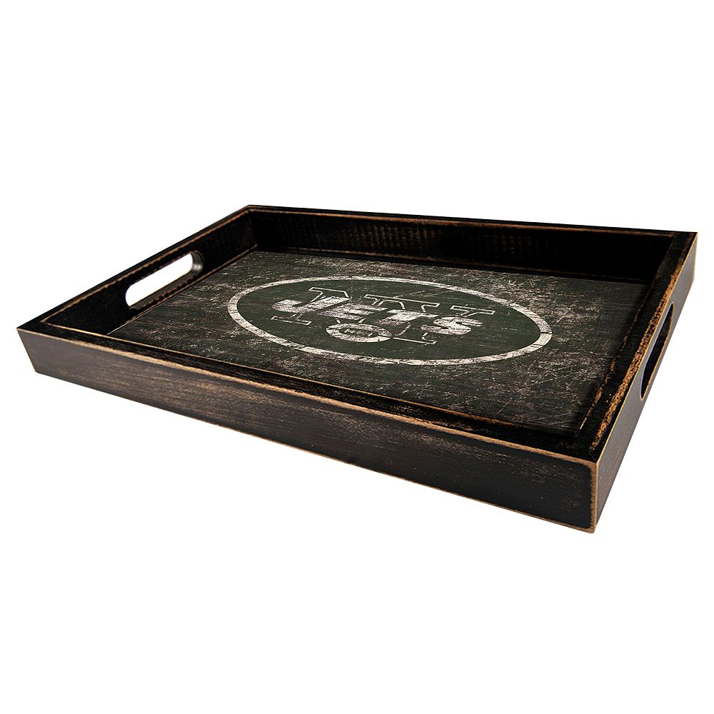 New York Jets Distressed Serving Tray