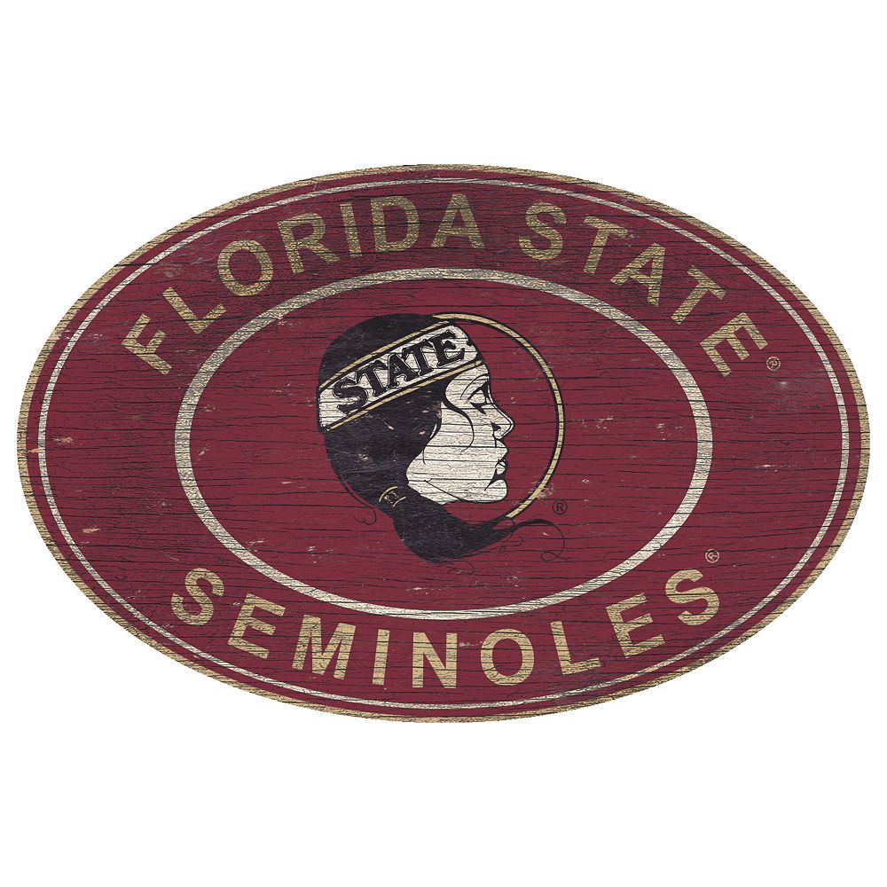 Florida State Seminoles Heritage Oval Wall Sign