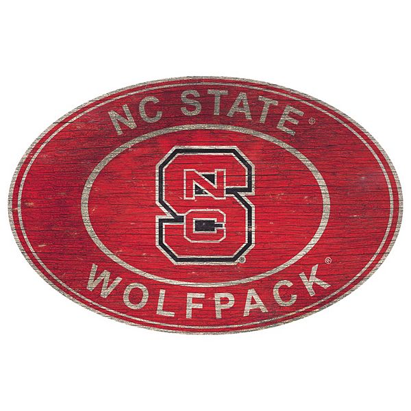 North Carolina State Wolfpack Heritage Oval Wall Sign