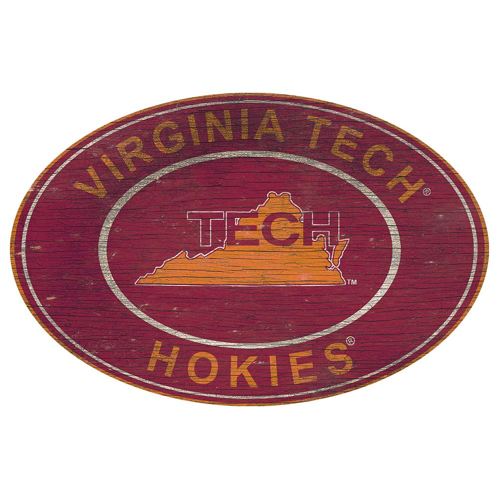 Virginia Tech Hokies Heritage Oval Wall Sign