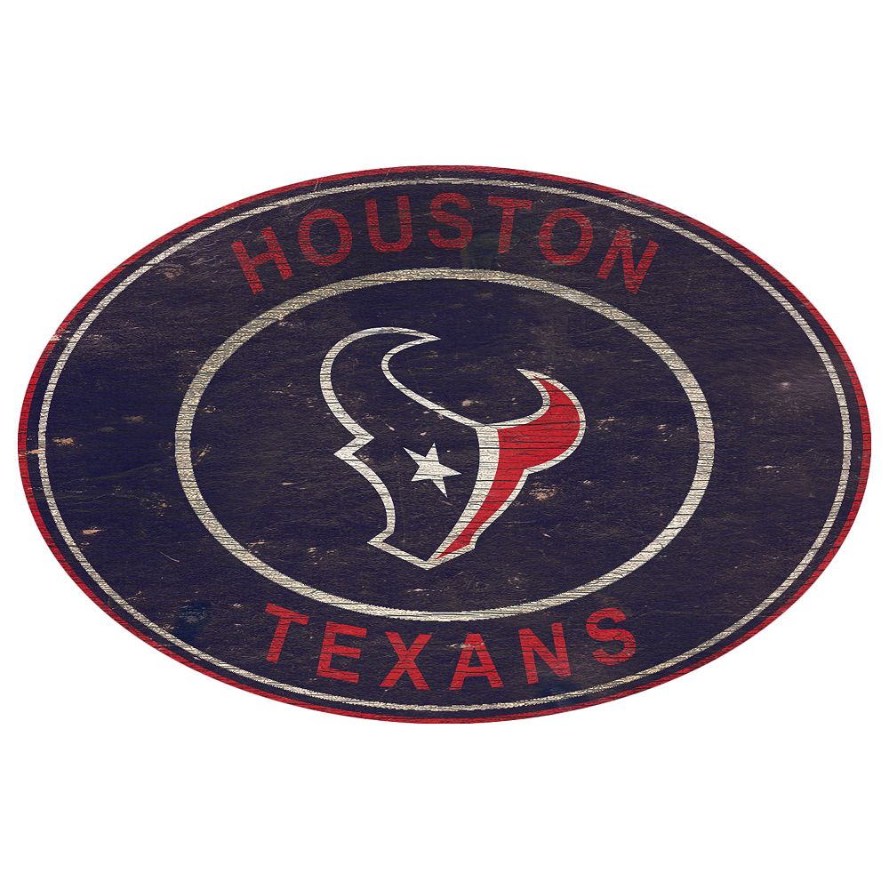 Houston Texans Heritage Oval Wall Sign