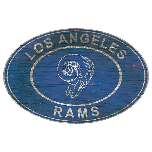 Los Angeles Rams Heritage Oval Wall Sign