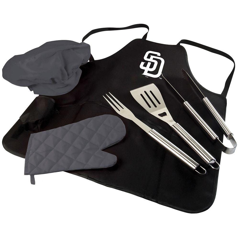 Picnic Time San Diego Padres BBQ Apron, Utensil & Tote Set