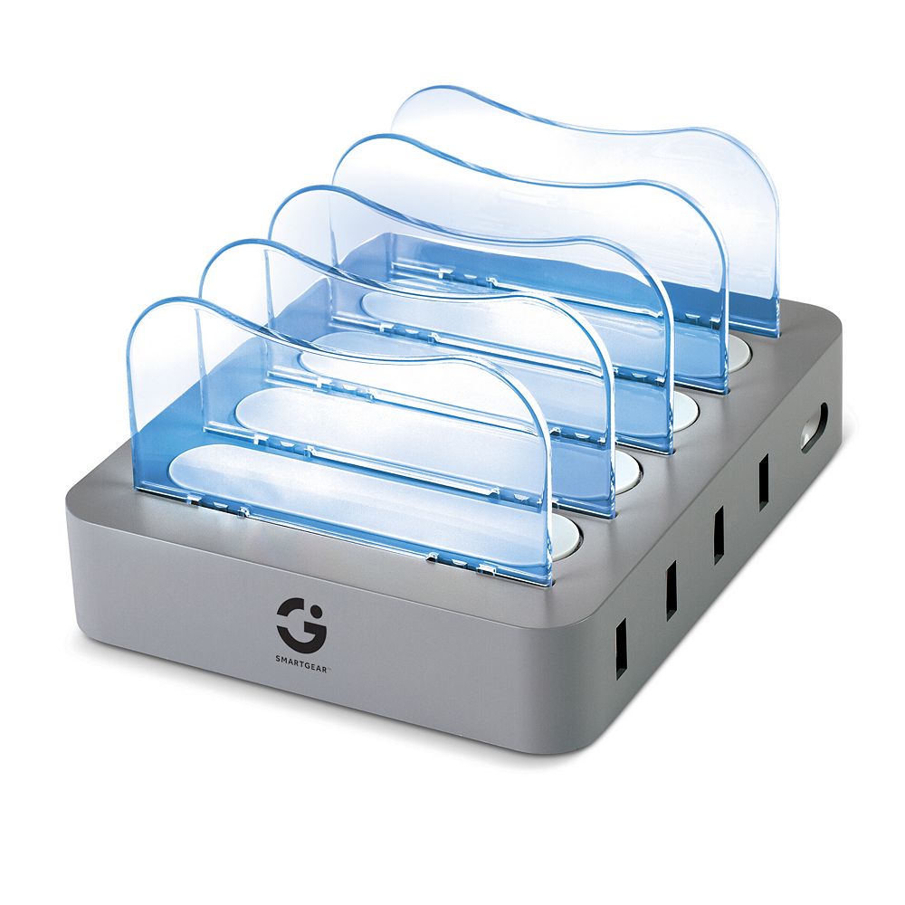 Smart Gear Light Up 4 Port USB Charging Stand
