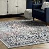 nuLOOM Bodrum Raylene Vintage Persian Framed Floral Rug