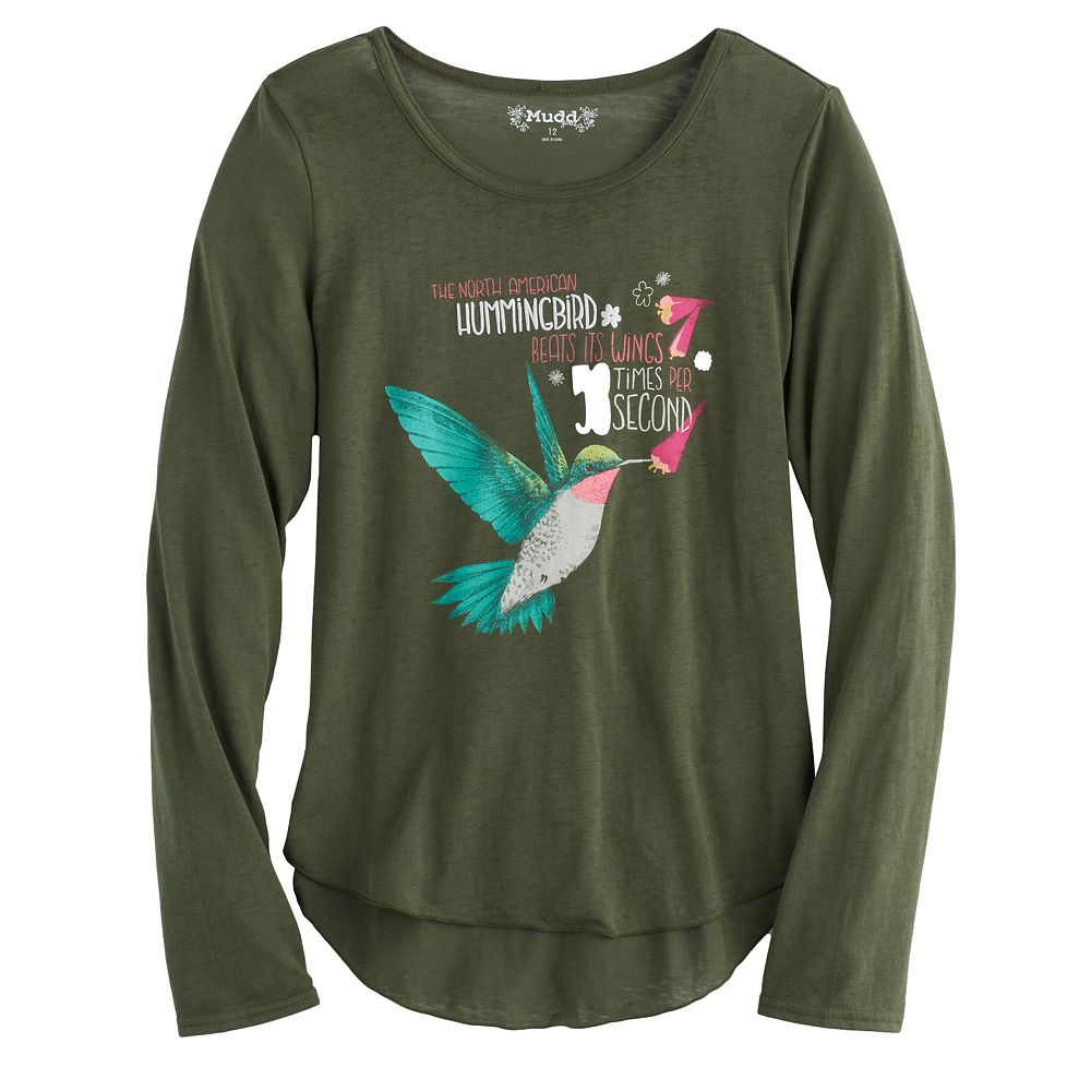 Girls 7-16 & Plus Size Mudd® High-Low Graphic Tee