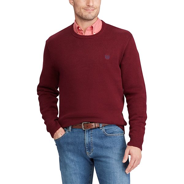 Men's Chaps Classic-Fit Solid Crewneck Sweater