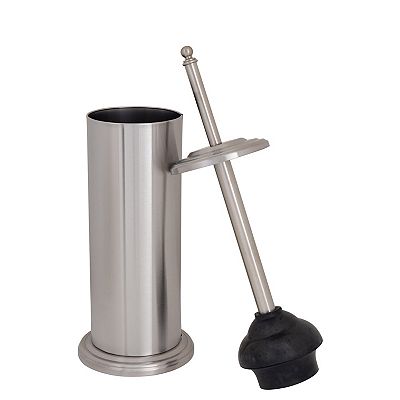Silicone Elbow Hose MDesign Toilet Plunger Set With Cover & Base ...