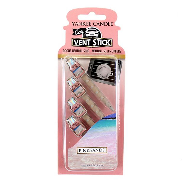 Yankee Candle Pink Sands Car Air Freshener Vent Clip 4 piece Set