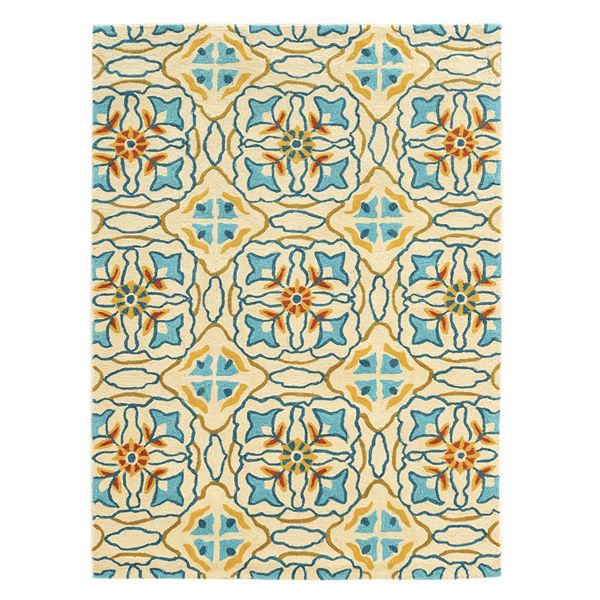 Linon Trio Geometric Floral I Rug