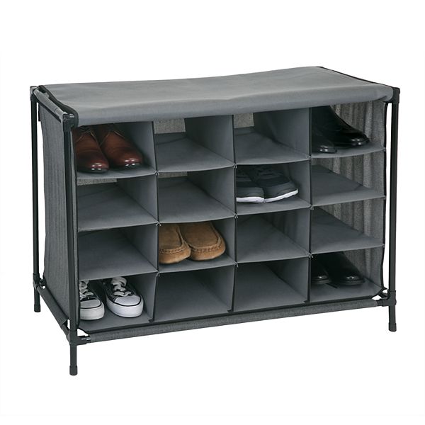 Simplify 16-Compartment Shoe Storage Cubby