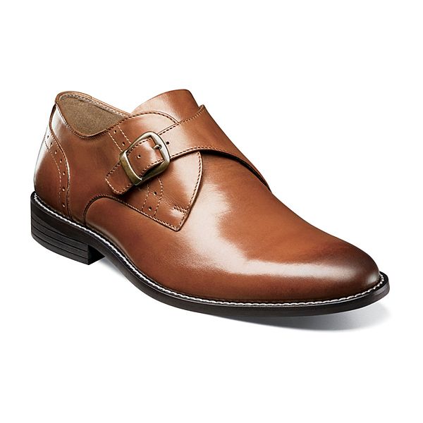 Nunn Bush Sabre Men's Plain Toe Monk Strap Dress Shoes
