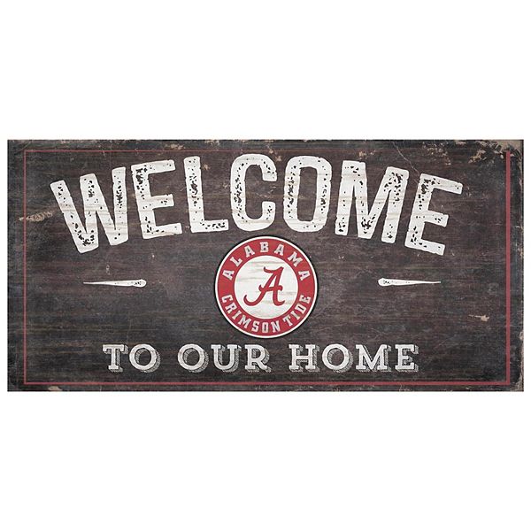 Alabama Crimson Tide Welcome Sign Wall Art