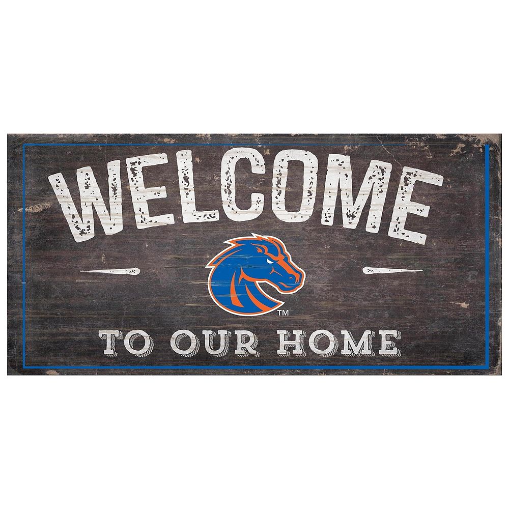 Boise State Broncos Welcome Sign Wall Art