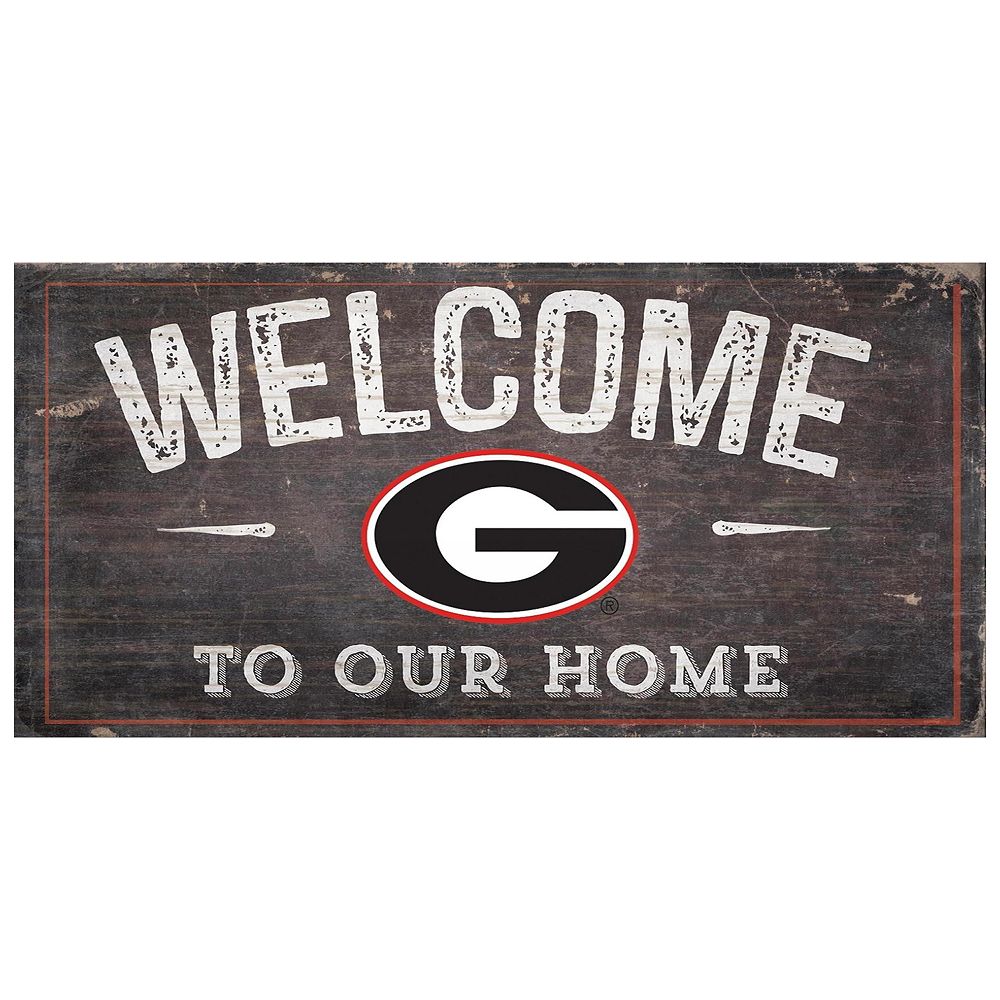Georgia Bulldogs Welcome Sign Wall Art