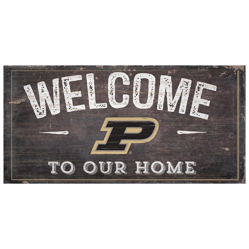 Purdue Boilermakers Welcome Sign Wall Art