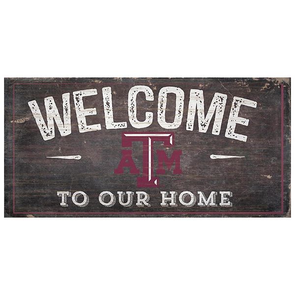 Texas A&M Aggies Welcome Sign Wall Art