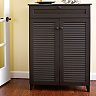 Baxton Studio Harding Shutter Door Storage Cabinet