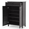 Baxton Studio Harding Shutter Door Storage Cabinet
