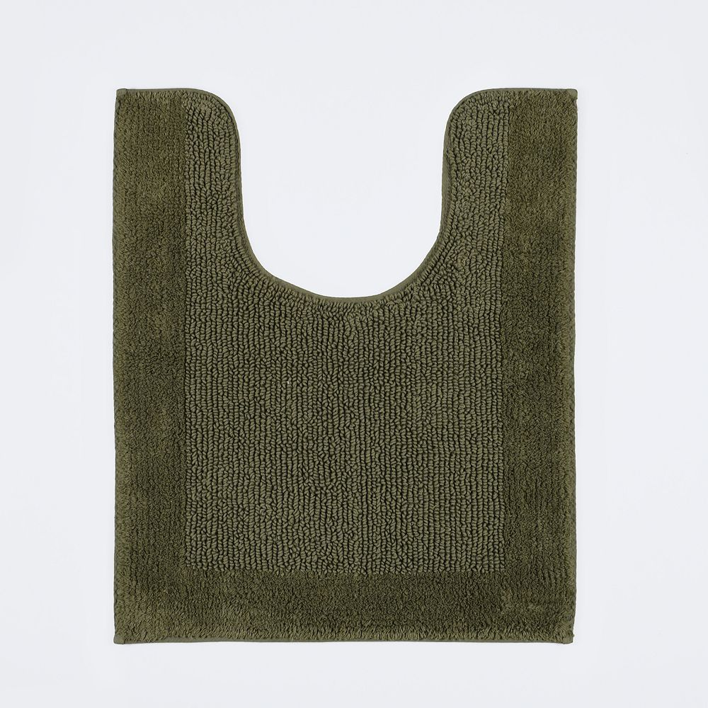 Sonoma Goods For Life® Cotton Reversible Solid Border Bath Contour Rug