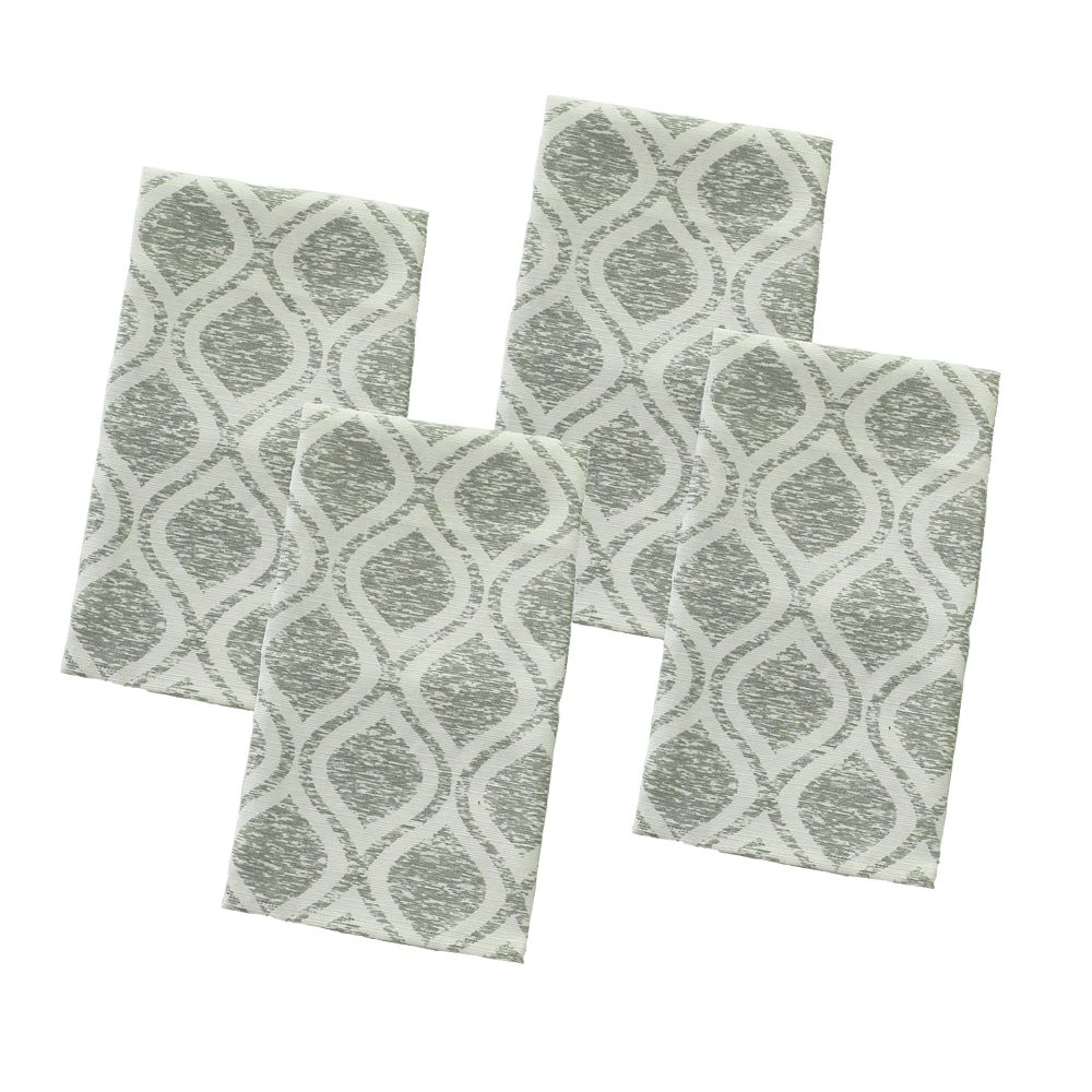 Food Network™ Gray Trellis Print Napkin 4-pack