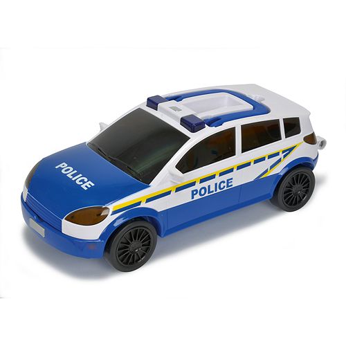Dickie Toys Majorette Light and Sound Police Car Carrying Case