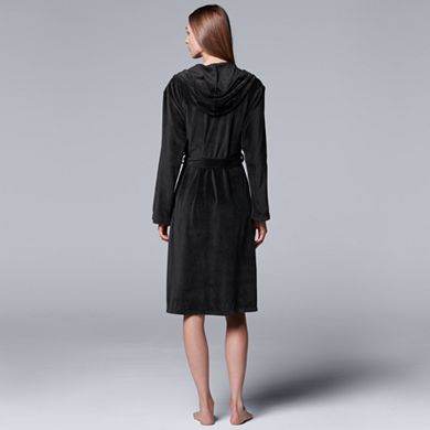Women's Simply Vera Vera Wang 10th Anniversary Plush Hooded Robe
