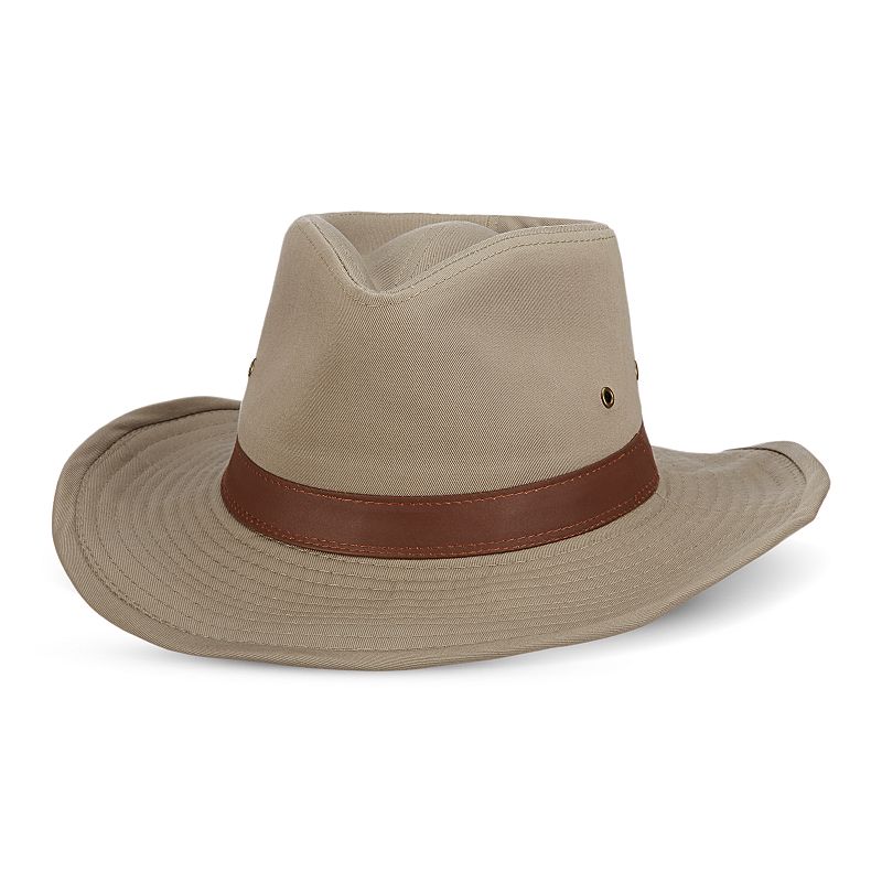 016698292832 UPC - Dorfman Pacific Men's Twill Outback Hat,Khaki,Medium ...