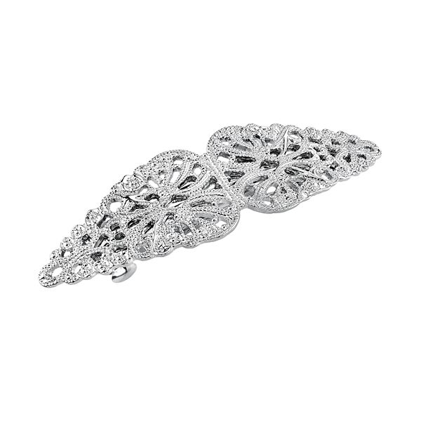 1928 Openwork Filigree Barrette Hair Clip