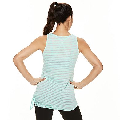 Women's Gaiam Striped Tie Hem Yoga Tank