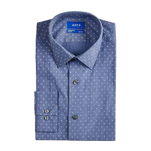 Mens Apt 9® Slim Fit Premier Flex Collar Stretch Dress Shirt