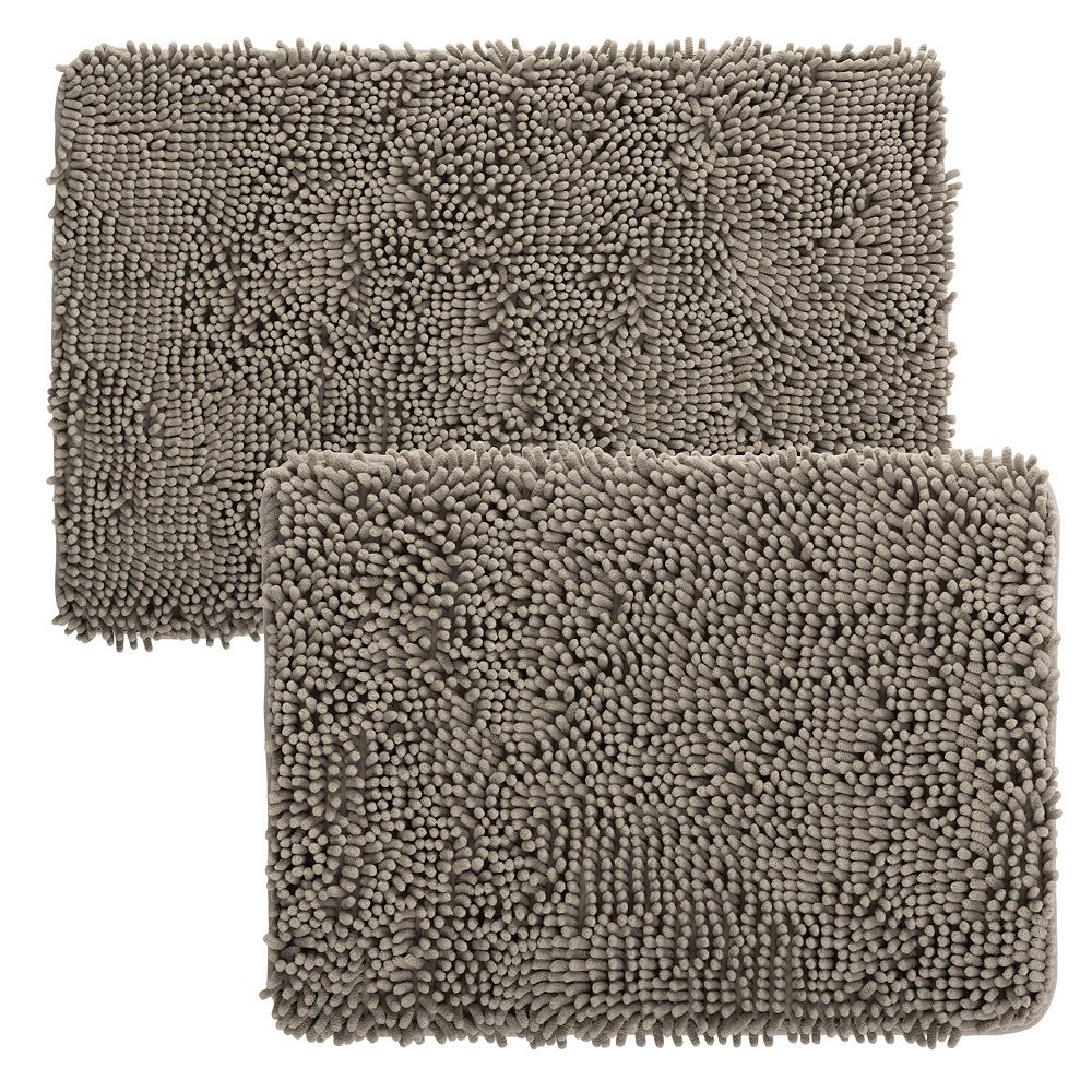 Portsmouth Home 2-piece Memory Foam Shag Bath Mat