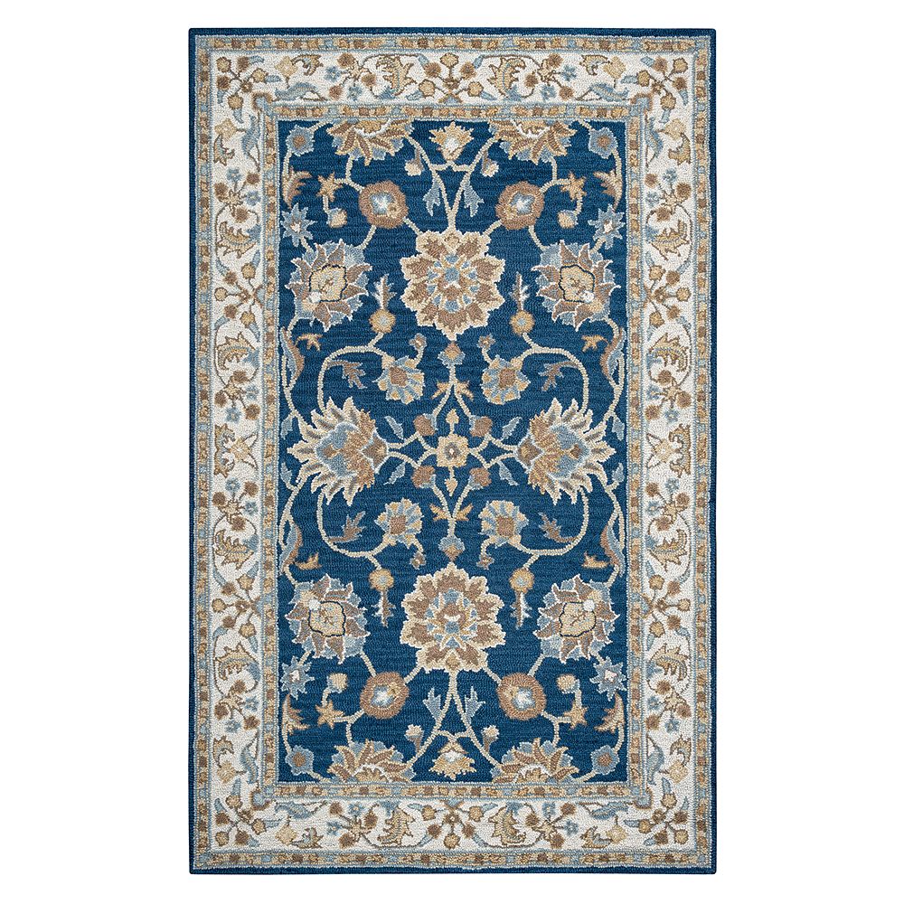 Rizzy Home Ashlyn Framed Floral II Wool Rug