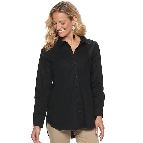 Women's Sonoma Goods For Life® Essential Poplin Shirt