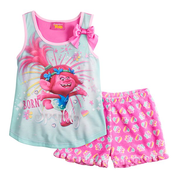 Girls 4-12 DreamWorks Trolls Poppy "Born Sparkly" Tank Top & Shorts ...