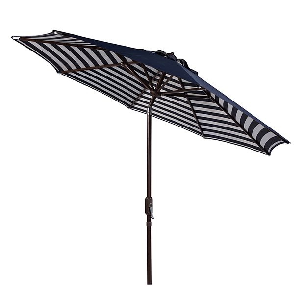 Black And White Stripe Patio Table Umbrellas