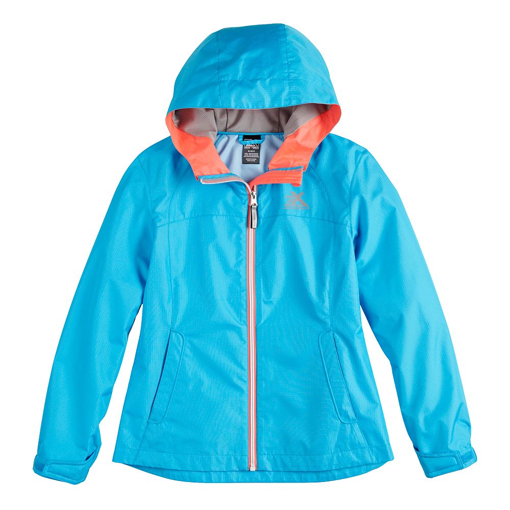 Girls 7-16 ZeroXposur Lightweight Kelly Rain Jacket