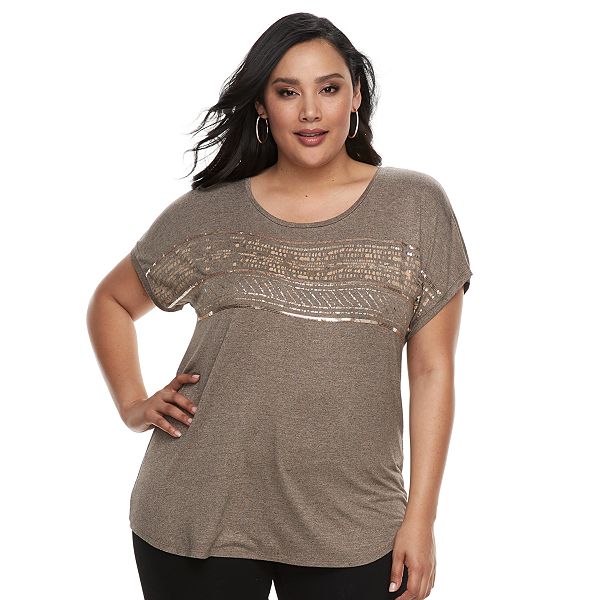 Plus Size Apt. 9® Crewneck Short Sleeve Top