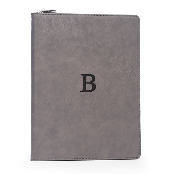 Bey-Berk Initial Monogrammed Pad Folio
