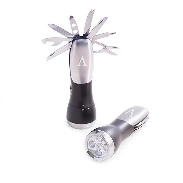 Bey-Berk Initial Monogram LED Flashlight Tool Set