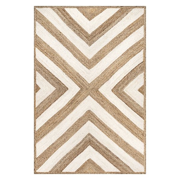 nuLOOM Edna Chevron Jute Rug
