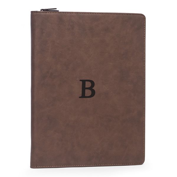 Bey-Berk Initial Monogram Pad Folio