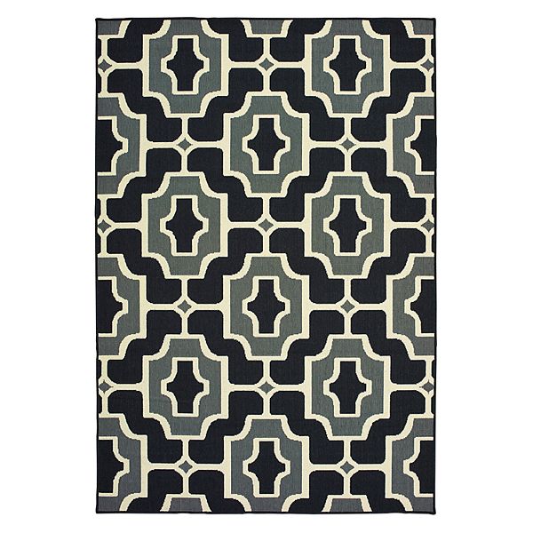 StyleHaven Mainland Geometric Tile Indoor Outdoor Rug