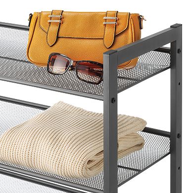 Whitmor Gunmetal 3-Tier Shoe Storage Shelf