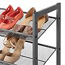 Whitmor Gunmetal 3-Tier Shoe Storage Shelf