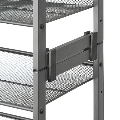 Whitmor Gunmetal 3-Tier Shoe Storage Shelf