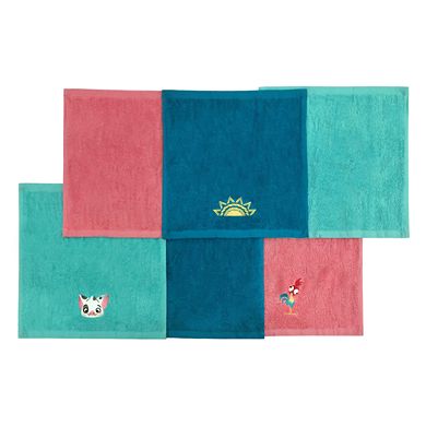 Disney's Moana 6-pack Washcloth Set